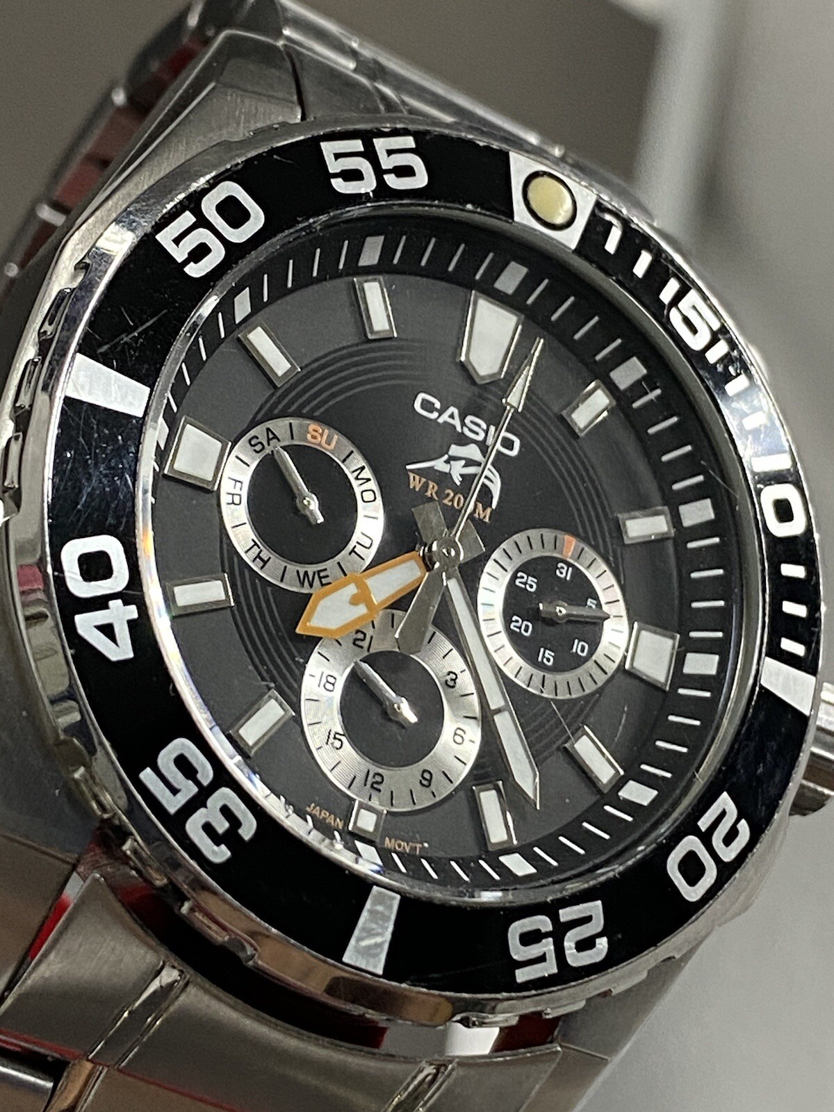 Rare CASIO MDV-302 Marine Analog Quartz Men’s Watch Need Battery. for ...