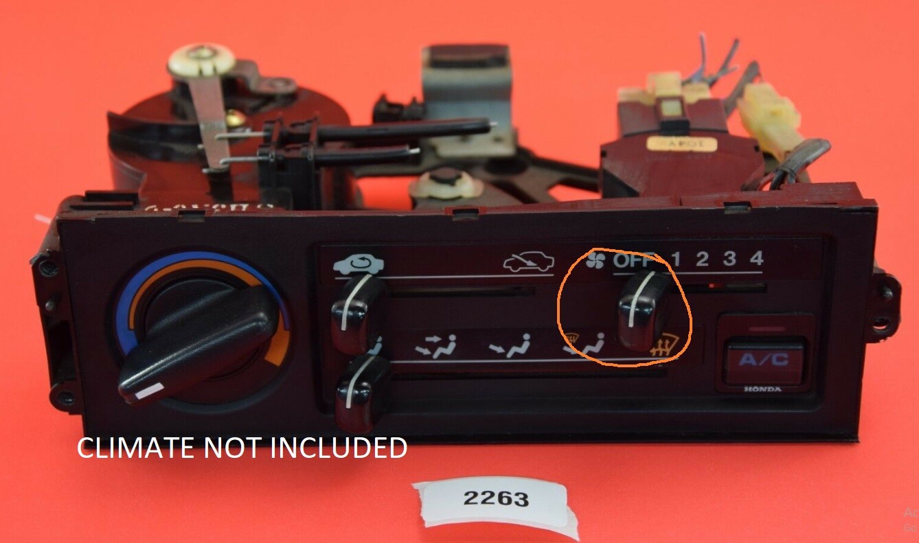 JC626 88-91 HONDA CIVIC A/C CLIMATE CONTROL SWITCH BUTTON KNOB EF SET OF 3 OEM | eBay