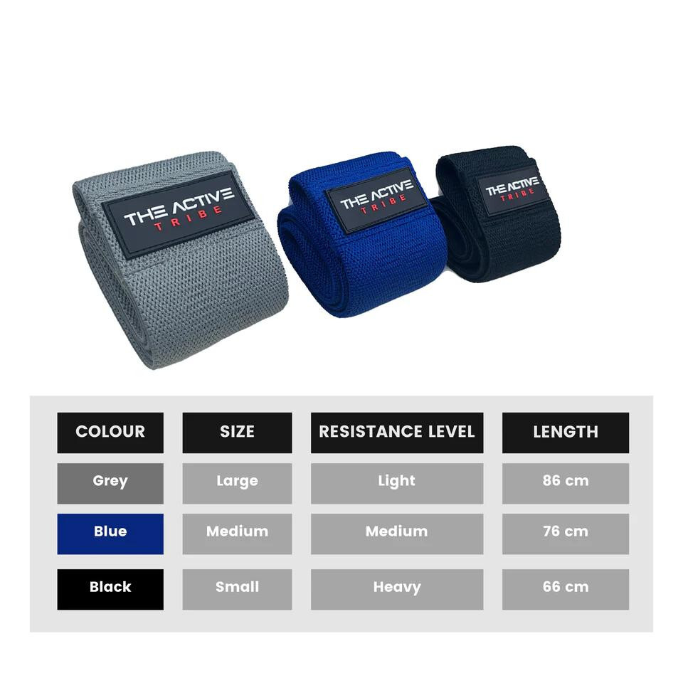 Fabric Glute Band Set The Active Tribe Exercise Gym- FGBSet | eBay UK