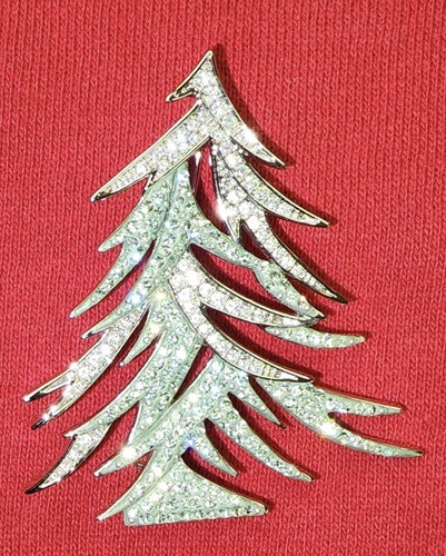 Swarovski Christmas Tree Brooch Pin Retired 2009 | eBay