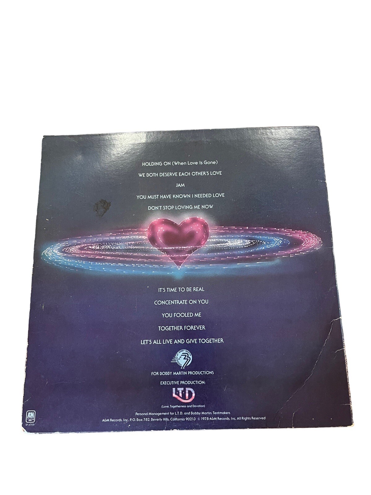 LTD - TOGETHERNESS 12" VINYL LP RECORD SP-4705 FUNK SOUL DISCO 1978 A&M ...