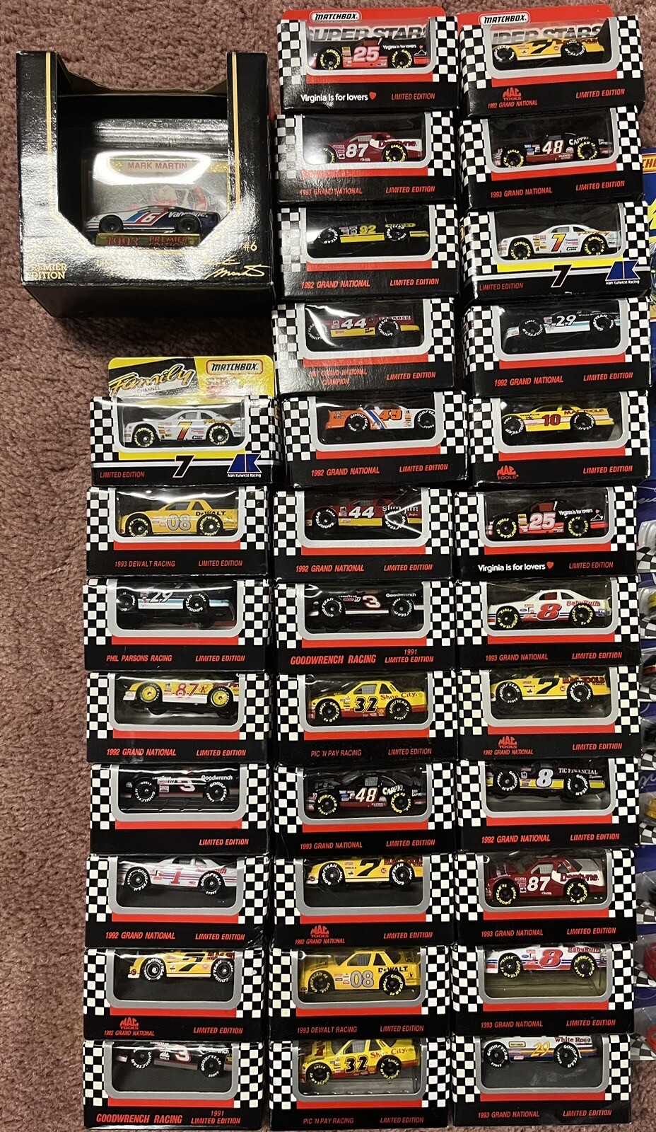 NASCAR Matchbox Super Stars 107 Cars | eBay