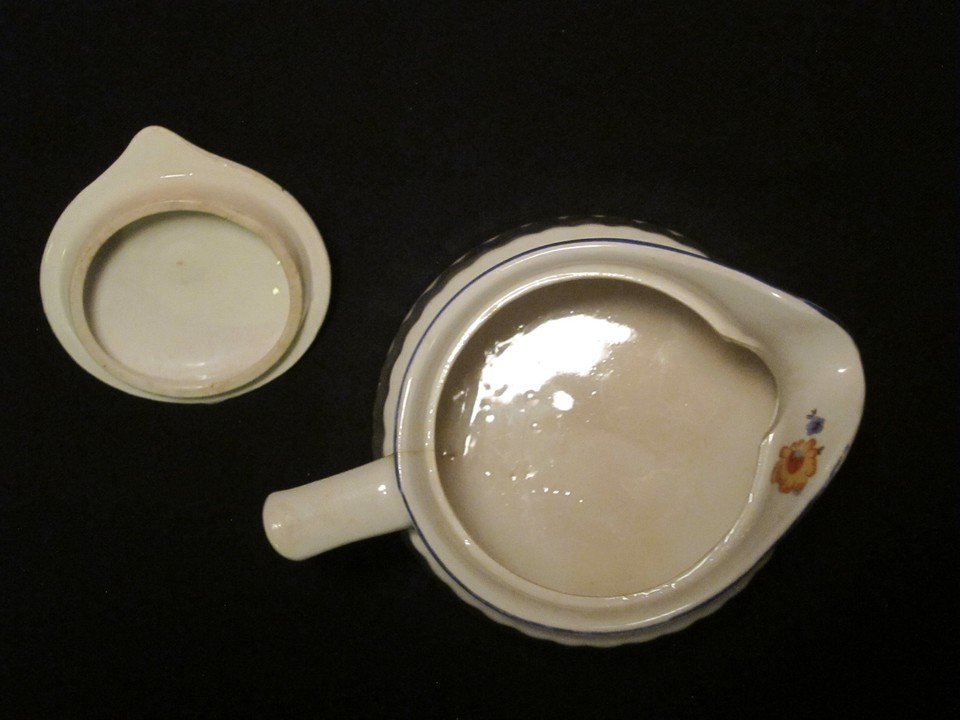 Bake rite Pot Wellsville, Ohio USA floral gold rim | eBay