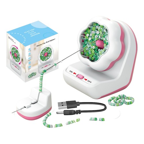 Automatic Clay Bead Spinner, Electric Bead String Tool for Jewelry ...
