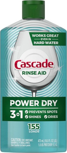 Cascade Power Dry Dishwasher Rinse Aid, 16 fl oz | eBay