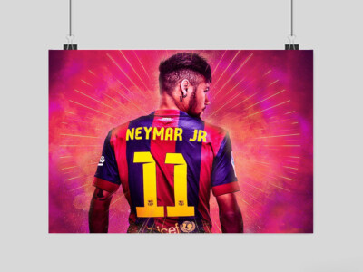 NEYMAR POSTER BARCA BARCELONA FC FOOTBALL A3 A4 SIZE | eBay UK