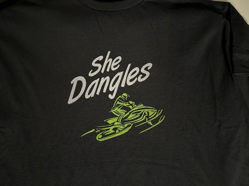 Snowmobile She Dangles T Shirt SKI-DOO ARCTIC CAT YAMAHA POLARIS Many ...