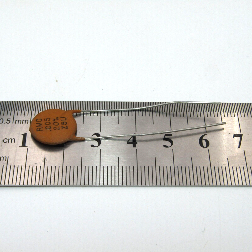 ( 5 PCS ) Vintage Ceramic Disk .005uf 100v Capacitors RMC Z5U Guitar ...