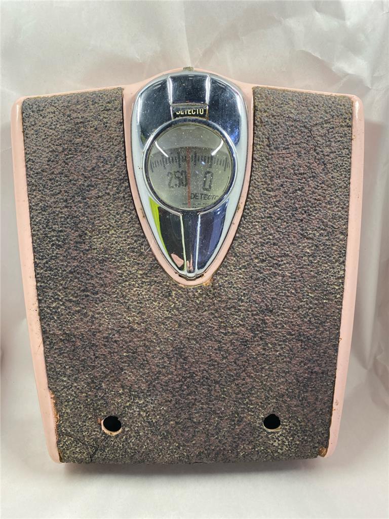 Vintage Detecto Bathroom Scale Working Pink with Cork Pad Art Deco ...