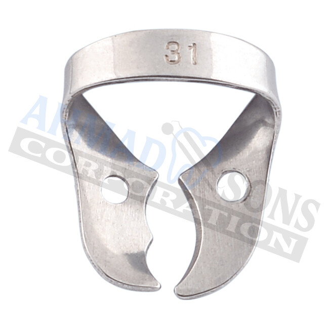 100 PCS Dental Rubber Dam Clamps Endodontics Ivory Retractors Premolar ...