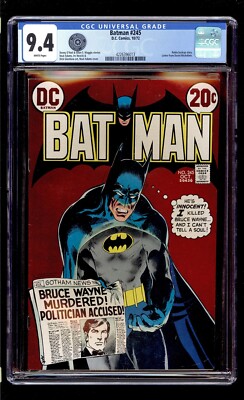 Batman #245 1972 CGC 9.4 NM White Oregon Coast High Definition Scans ...