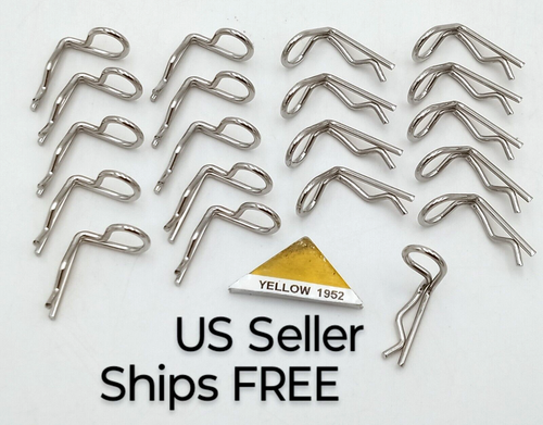 20pc RC Body Clips 90 Degree Angle For 1/10 1/8 1/7 Cars Ships FREE ...