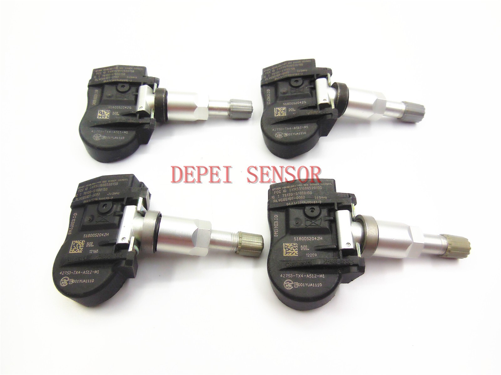 Set of (4) TPMS Tire Pressure Sensor 42753-TX4-A51 For Acura MDX RDX ...