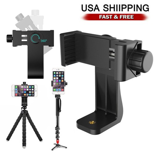 Cell Phone Tripod Adapter Holder Universal Smartphone Mount for Selfie ...