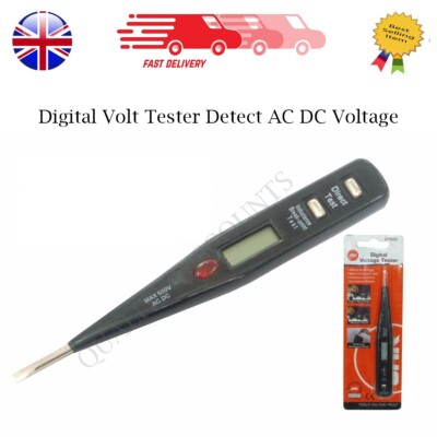Digital Volt Tester Detect AC DC Voltage Current Volt Pen Detector12v ...