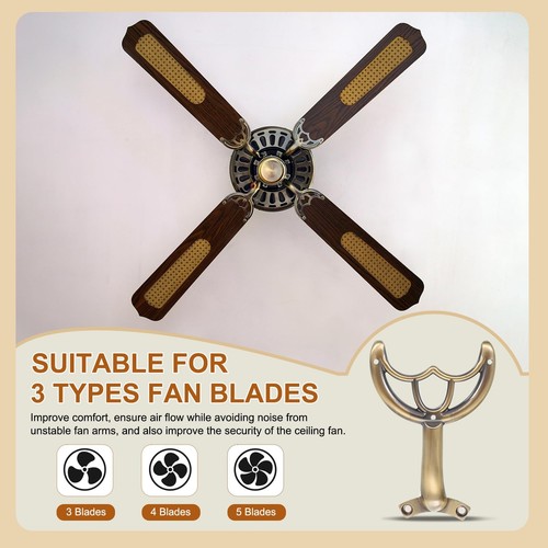 Ceiling Fan Blades Arms Replacement, 5 Pcs 52" Fan Blade Replacement ...