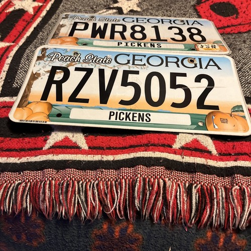 Georgia license plate with Random Number &LETTERS | eBay