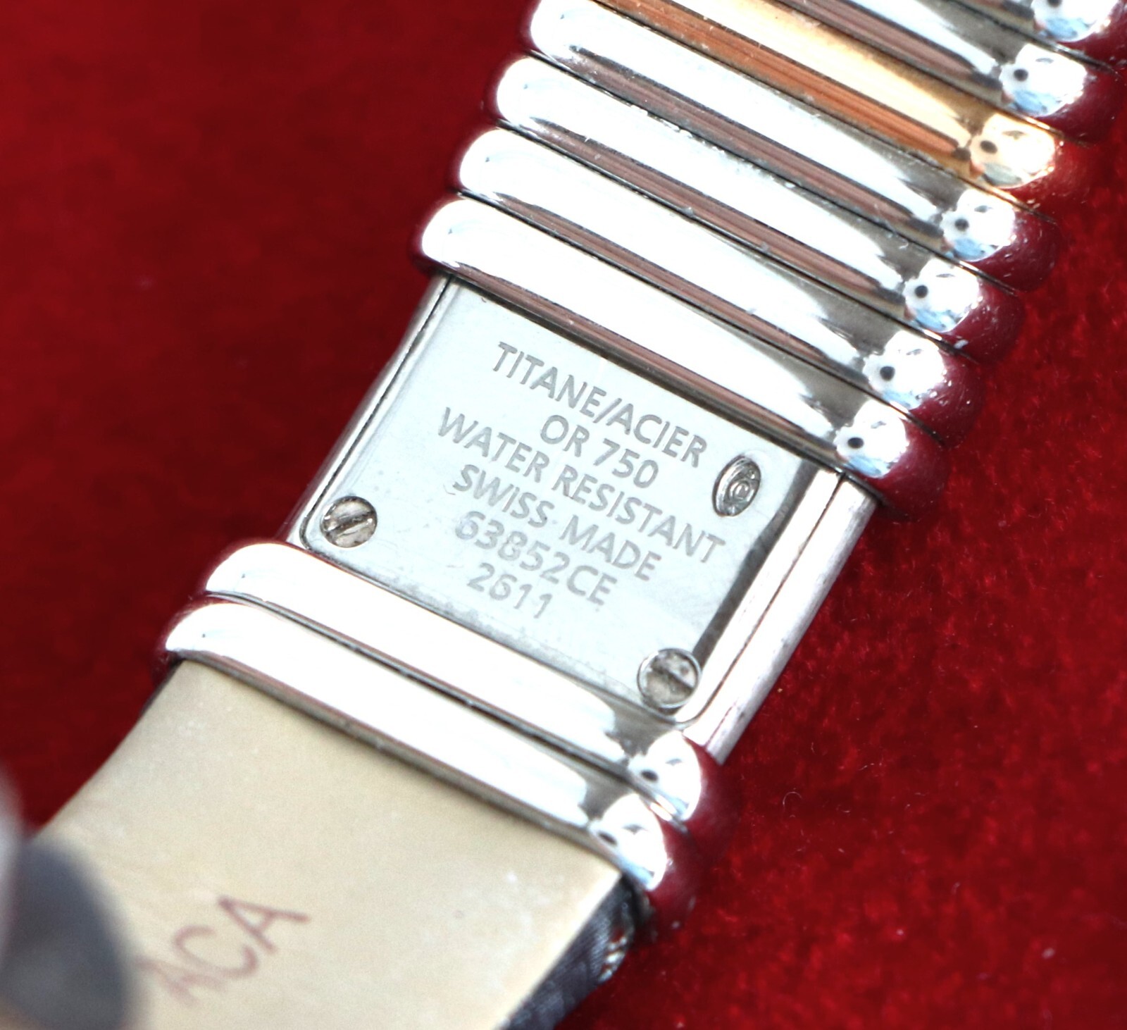 Cartier Declaration 18k Rose White Gold Diamond Bar Titanium Wrist ...