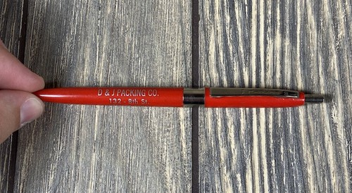 Vintage Pengil Red D & J Packing Co Greeley Colo Pen | eBay