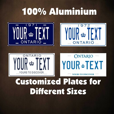Ontario Canada Tag Car Auto OR Motorcycle Custom Personalized License ...