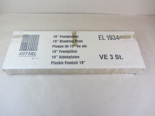 Rittal EL 1934.200, 3 Pack Natural Anodized Aluminum 19" Rack, 4U ...