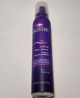 AUSSIE Catch The Wave Mousse+Leave In Conditioner 6.8 Oz (ORIGINAL ...
