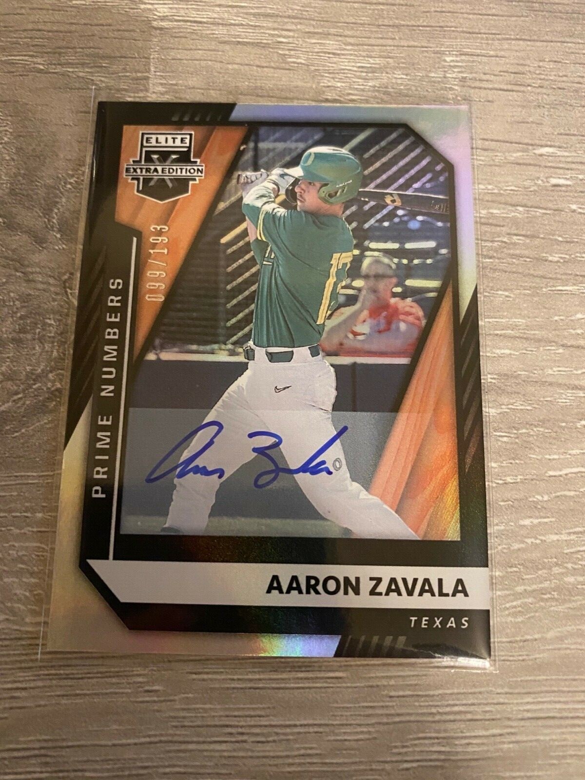 2021 elite extra edition Aaron Zavala Texas Rangers Autographed 99/193 ...