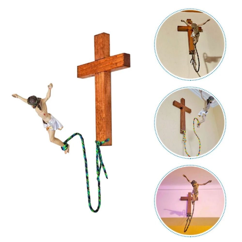 Hangable Catholic Bungee Decorative Cross Jesus Christ Wall Hanging ...
