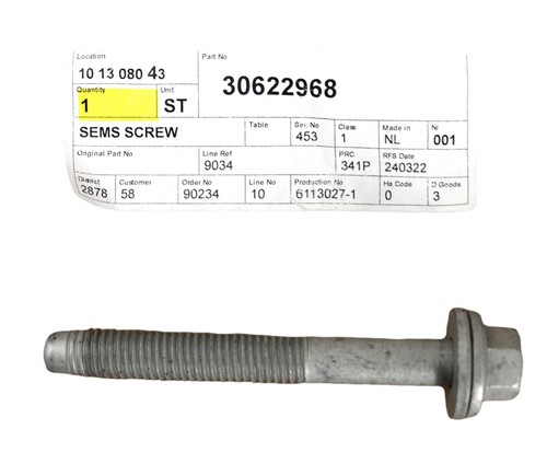 VOLVO C40 XC40 EX30 Lenkgetriebebolzen M12x90 OE 30622968 739988968858 ...