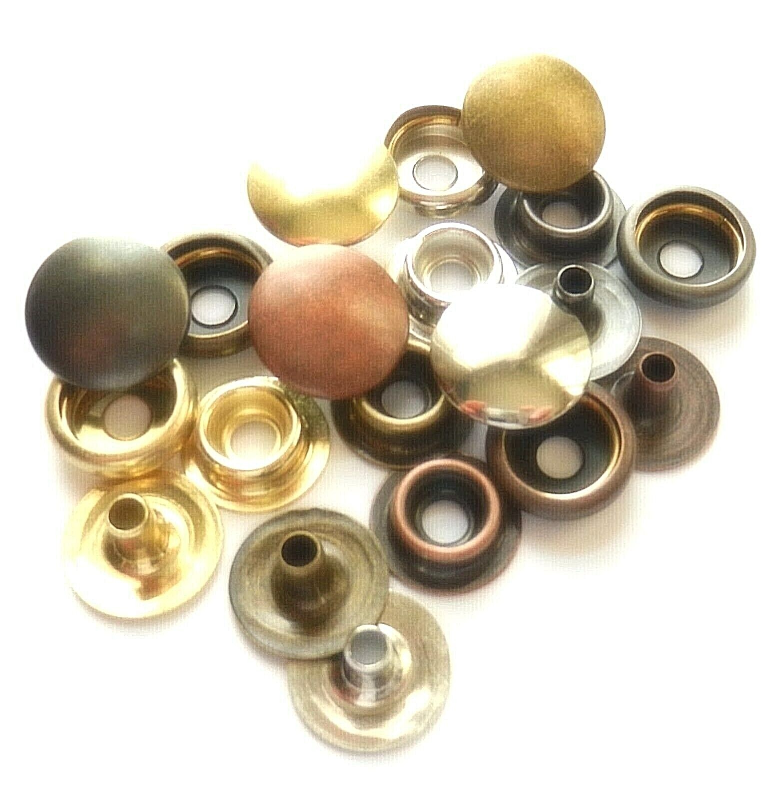 PROFESSIONAL Heavy Duty 15mm Press Studs + Fixing Setting Tool Snap ...