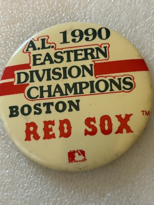 1990 Red Sox Pin/button Eastern Division Champions | eBay