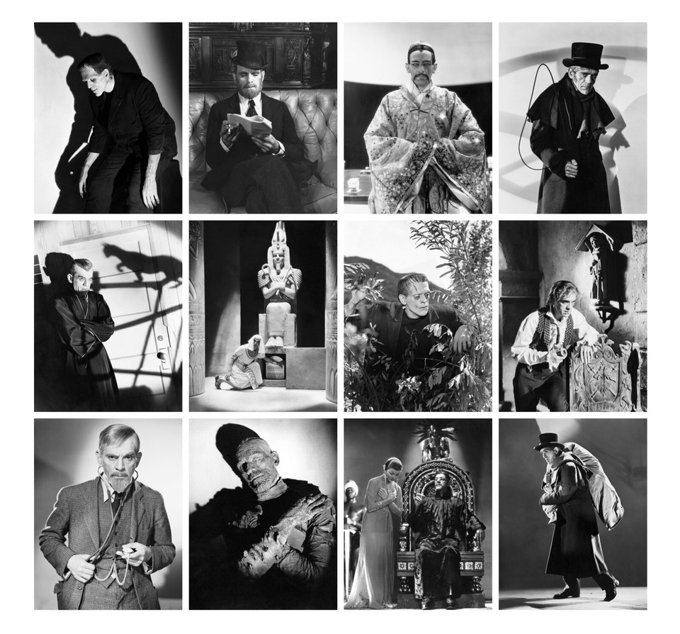 2025 Wall Calendar (12pg) BORIS KARLOFF Vintage Horror Monster Movie ...