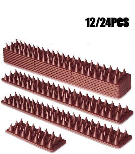12/24PCS Woodpecker Outdoor Animal Deterrent Spikes For Cats Raccoons ...