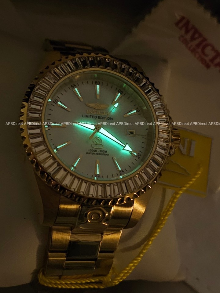 Invicta - Grand Diver #699 Limited Edition Automatic Platinum MOP mens ...