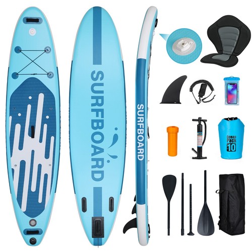 Large 11FT Stand Up Paddle Board Inflatable SUP Surfboard Kayak Seat ...