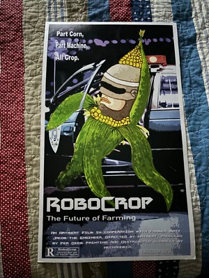 RoboCrop- Parody Movie Poster with pinholes in corners. Hilarious ...