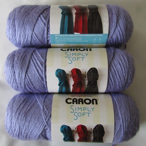 Yarnspirations Caron Simply Soft Lavender Blue 100% Acrylic Yarn ...