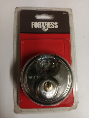 Fortress Circular Hardened Stainless Steel Industrial Strength Lock and ...