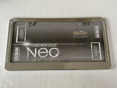 Cruiser Diamondesque Neo License Plate Frame Chrome Stainless Steel ...