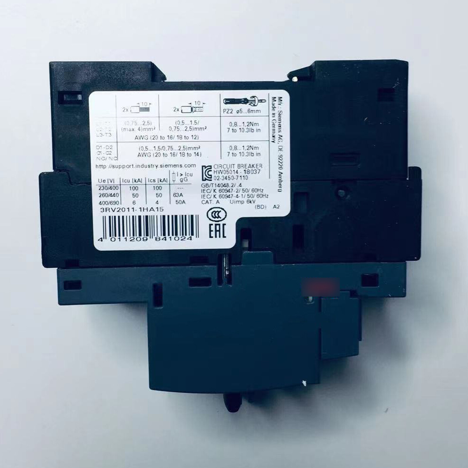 1PC SIEMENS NEW IN BOX circuit breaker 3RV2011-1HA15 3RV2011-1HA15 FAST ...