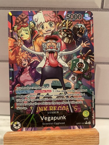 One Piece Vegapunk OP07 097 Leader Alt Art 500 Years in the Future | eBay