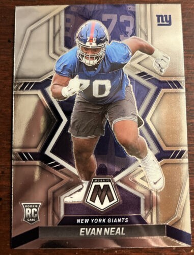 Evan Neal 2022 Panini Mosaic Football Rookie Card RC #368 New York ...