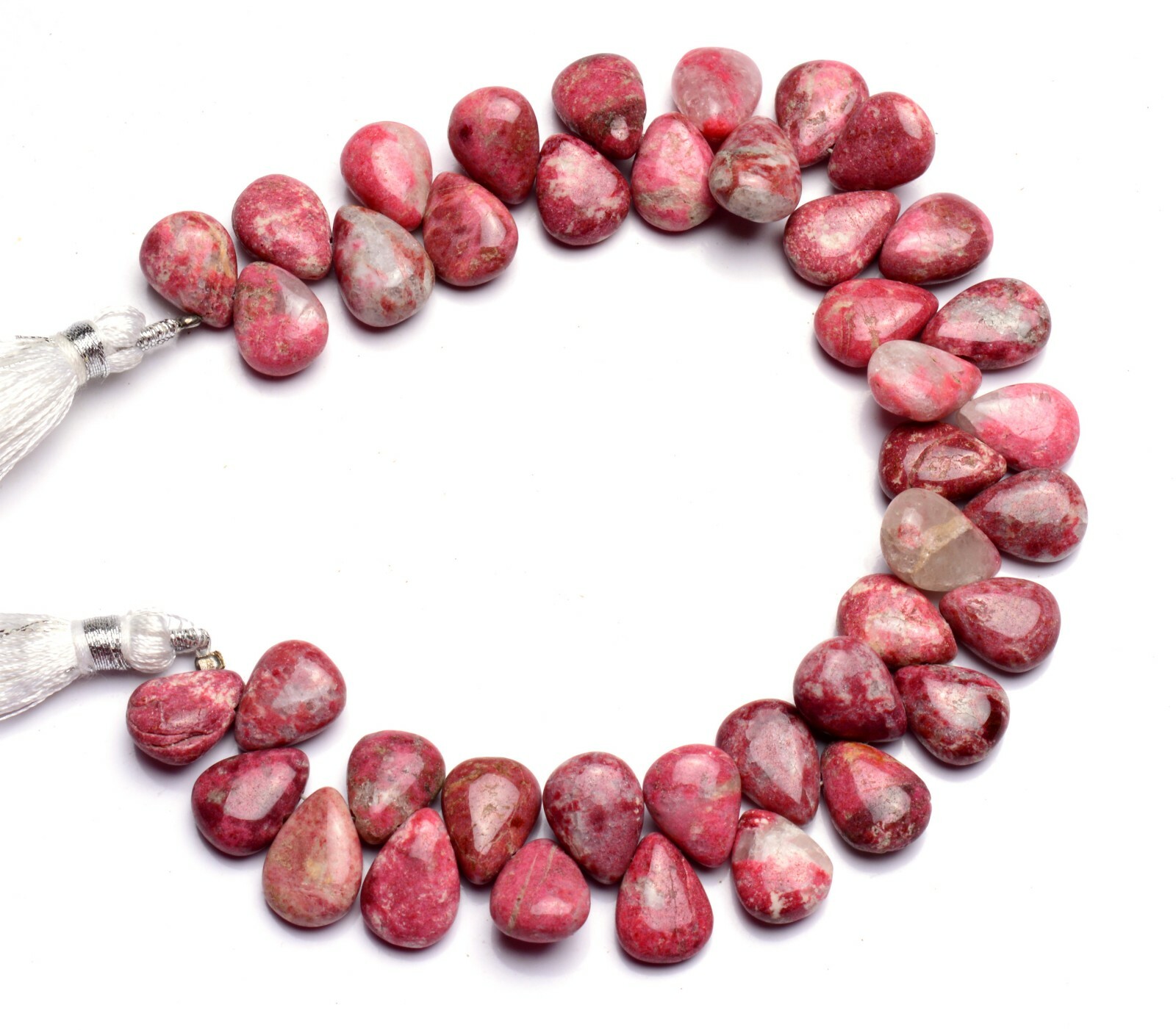 Natural Gem Norway Thulite Smooth 12x9MM Approx Size Pear Beads 8 ...