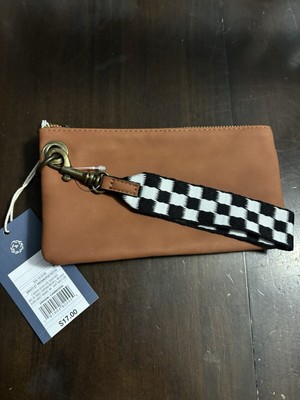 NEW Universal Thread Women's Brown Zip Wristlet Clutch, One Size | eBay