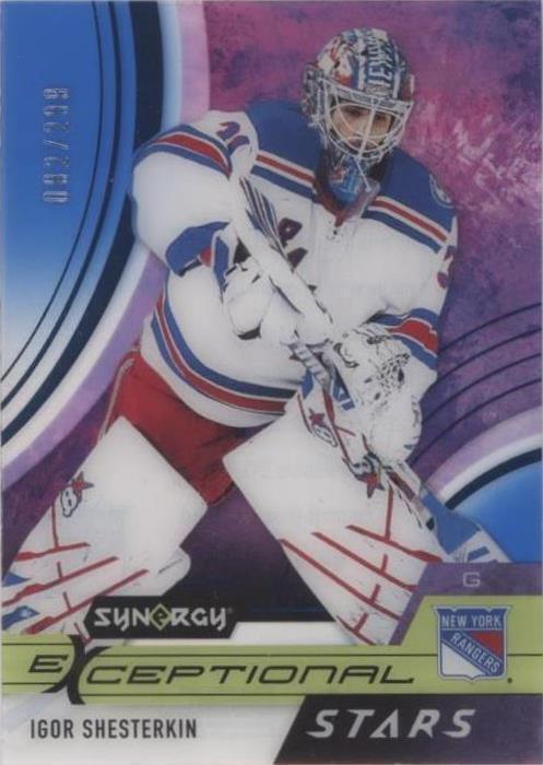 2021-22 Upper Deck Synergy - Exceptional Stars Igor Shesterkin #ES-IS Blue /299 for sale online ...