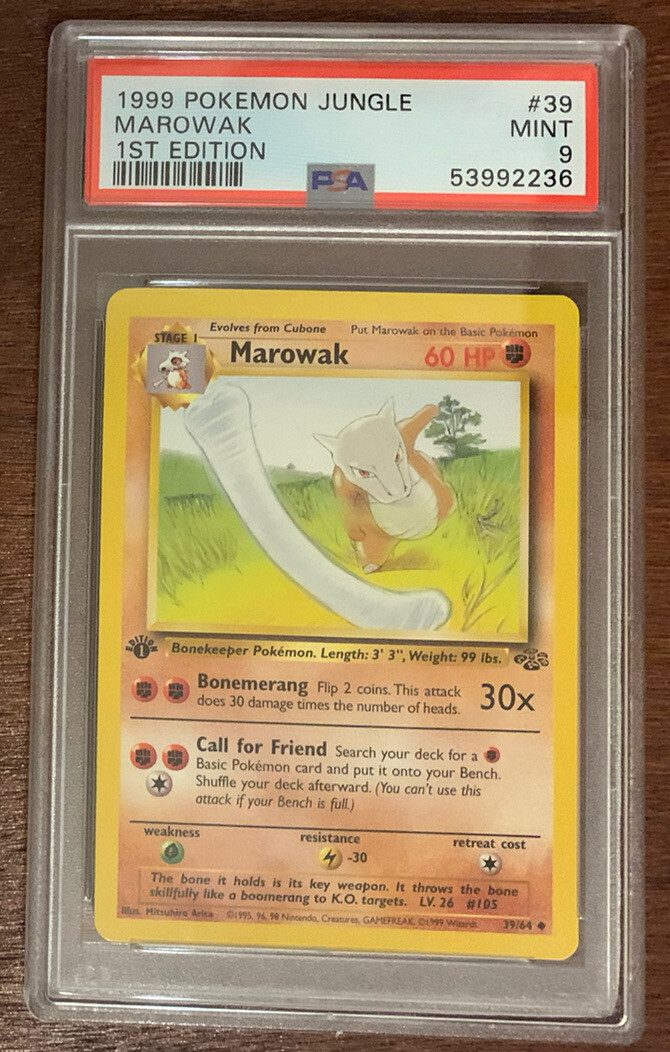 pokemon marowak 1st edition For Sale - MAVIN