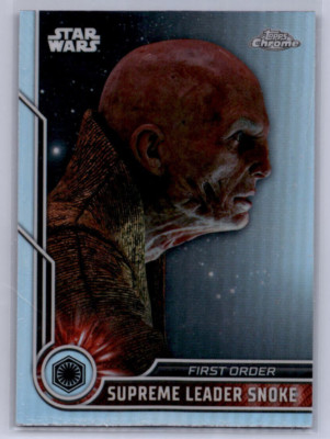 SUPREME LEADER SNOKE - REFRACTOR - FIRST ORDER - 2023 TOPPS CHROME STAR ...