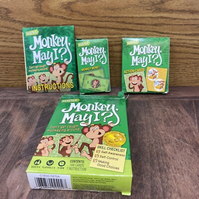 Hoyle Monkey May I Childrens Kids Card Game Learn Manners Good Choices ...