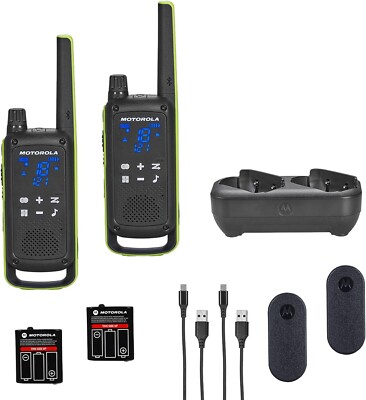 Motorola Solutions T803 Two-Way Radio 35 mi. Bluetooth w/ Charging Dock ...