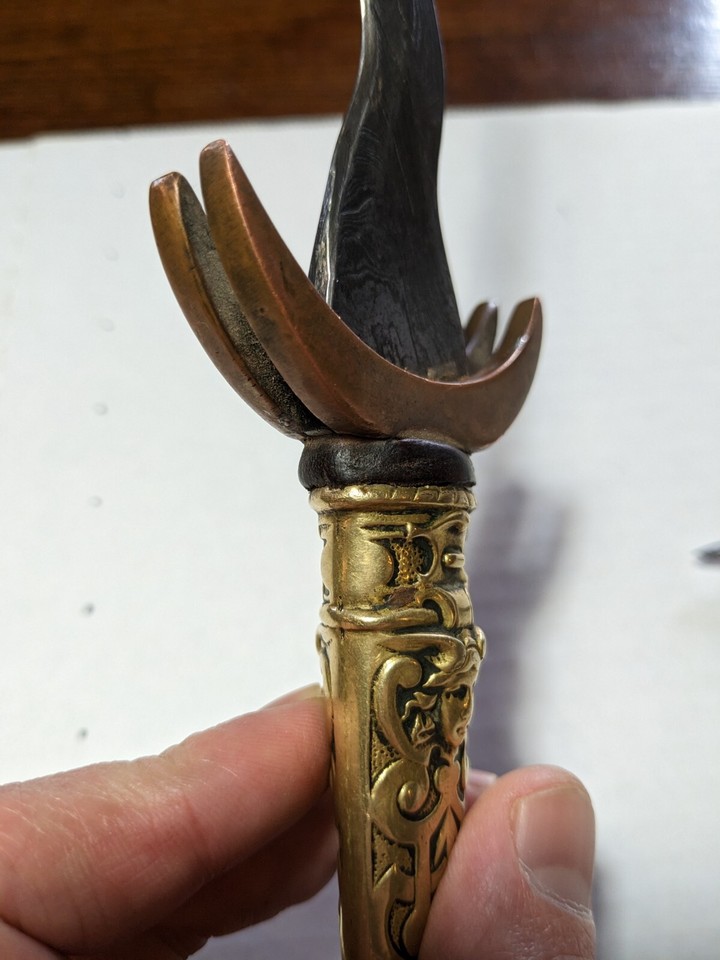 Antique Dagger Antique Athame German Flamberge Knife Melusine Hermes ...